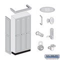 24" Wide Designer Wood Gear Lockers | Lockers.com
