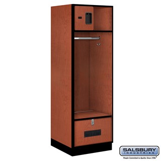 Athletic Facility 24" Wide Open Access Designer Wood Lockers | Lockers.com