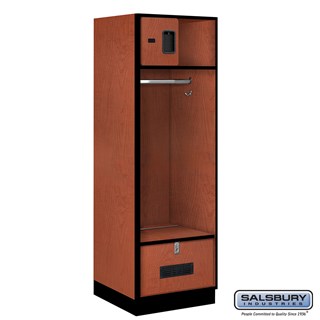 24" Wide Open Access Designer Wood Lockers | Lockers.com