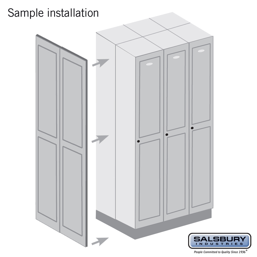 Double End Side Panel - for 24 Inch Deep Solid Oak Executive Wood ...