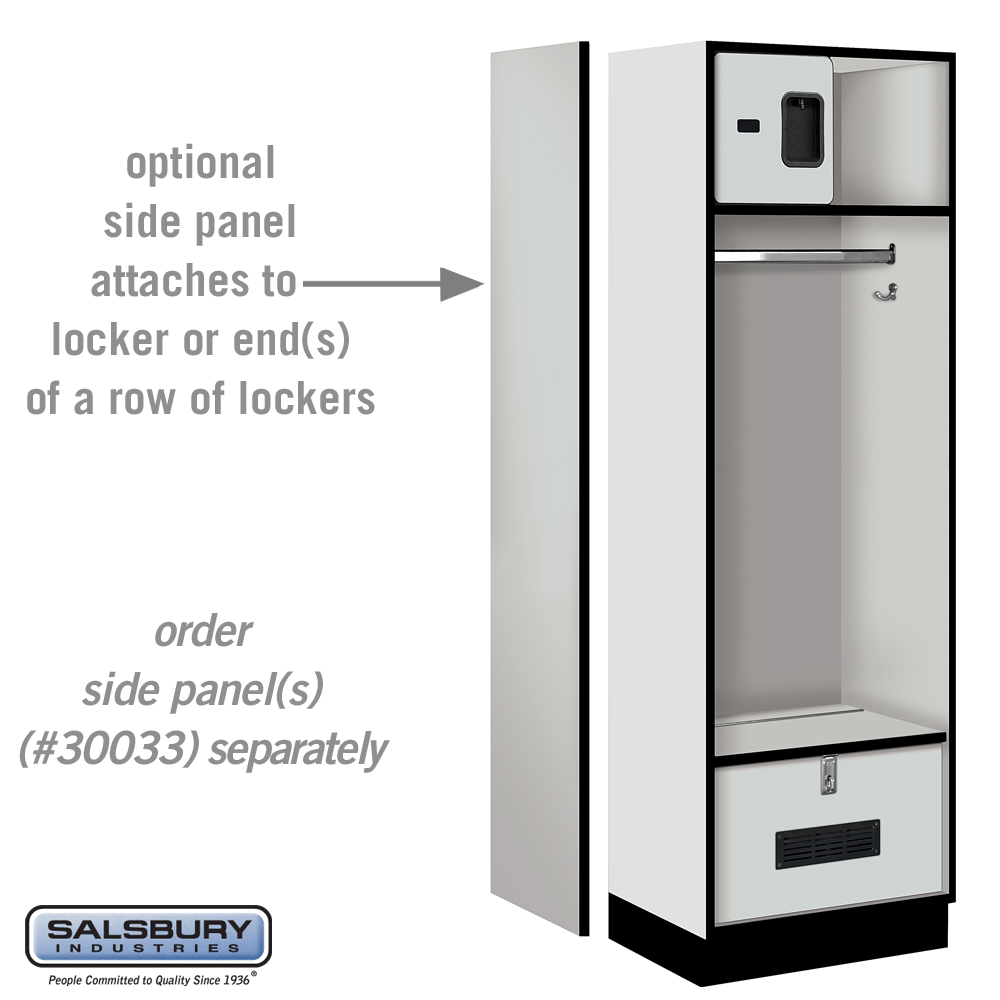 24" Wide Designer Wood Open Access Locker - 6 Feet High - 18 Inches ...