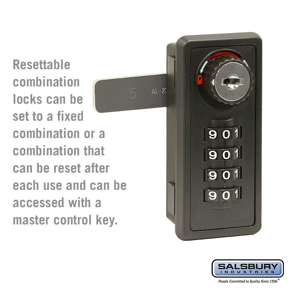 Resettable Combination Lock - for Open Access Designer Locker and ...