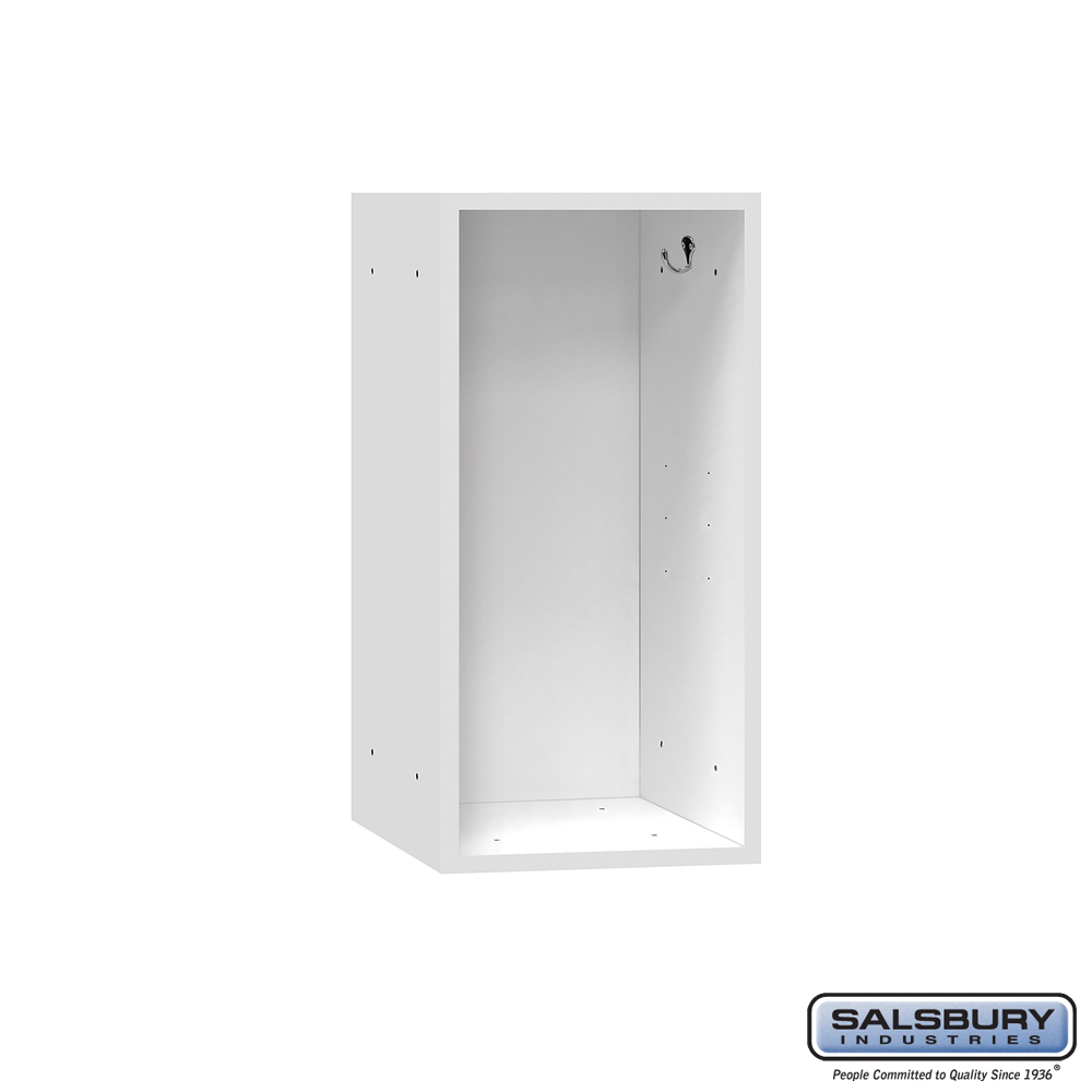 Wood Cubby - 12 Inch Wide x 24 Inch High Rectangle - White | Lockers.com