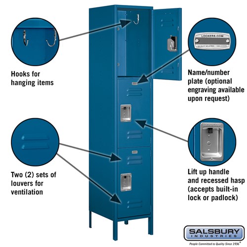 18_Inch_Extra_Wide_Standard_Metal_Locker_-_Triple_Tier_-_1_Wide_-_6 ...