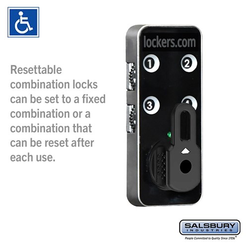 ADA Premier Resettable Combination Lock | Lockers.com