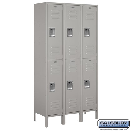 15" Wide Double Tier Standard Metal Lockers | Lockers.com