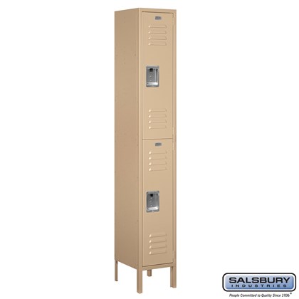 12" Wide Double Tier Standard Metal Lockers | Lockers.com