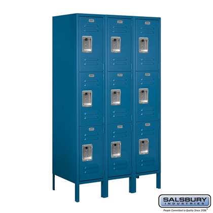 12" Wide Triple Tier Standard Metal Lockers | Lockers.com