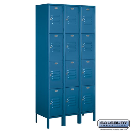 12" Wide Four Tier Standard Metal Lockers | Lockers.com