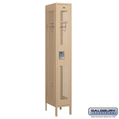 12" Wide Single Tier Vented Metal Lockers | Lockers.com