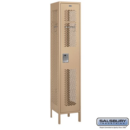 15" Wide Single Tier Vented Metal Lockers | Lockers.com