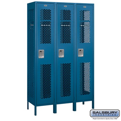 15" Wide Single Tier Vented Metal Lockers | Lockers.com