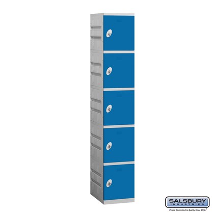 12" Wide Five Tier Plastic Lockers | Lockers.com