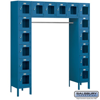 12" Wide Box Style See-Through Bridge Metal Lockers | Lockers.com