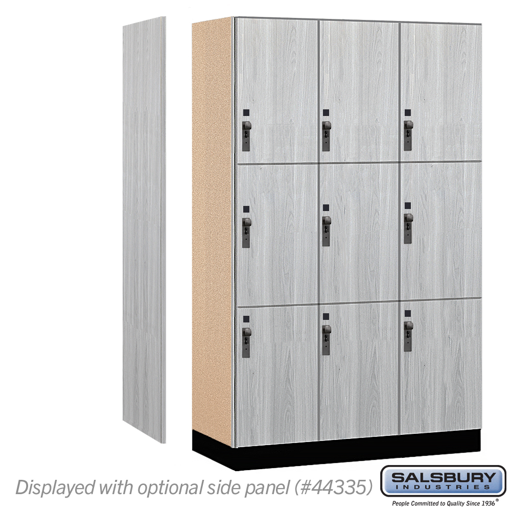 15" Wide Premier Wood Locker - Triple Tier - 3 Wide - 6 Feet High - 21 ...