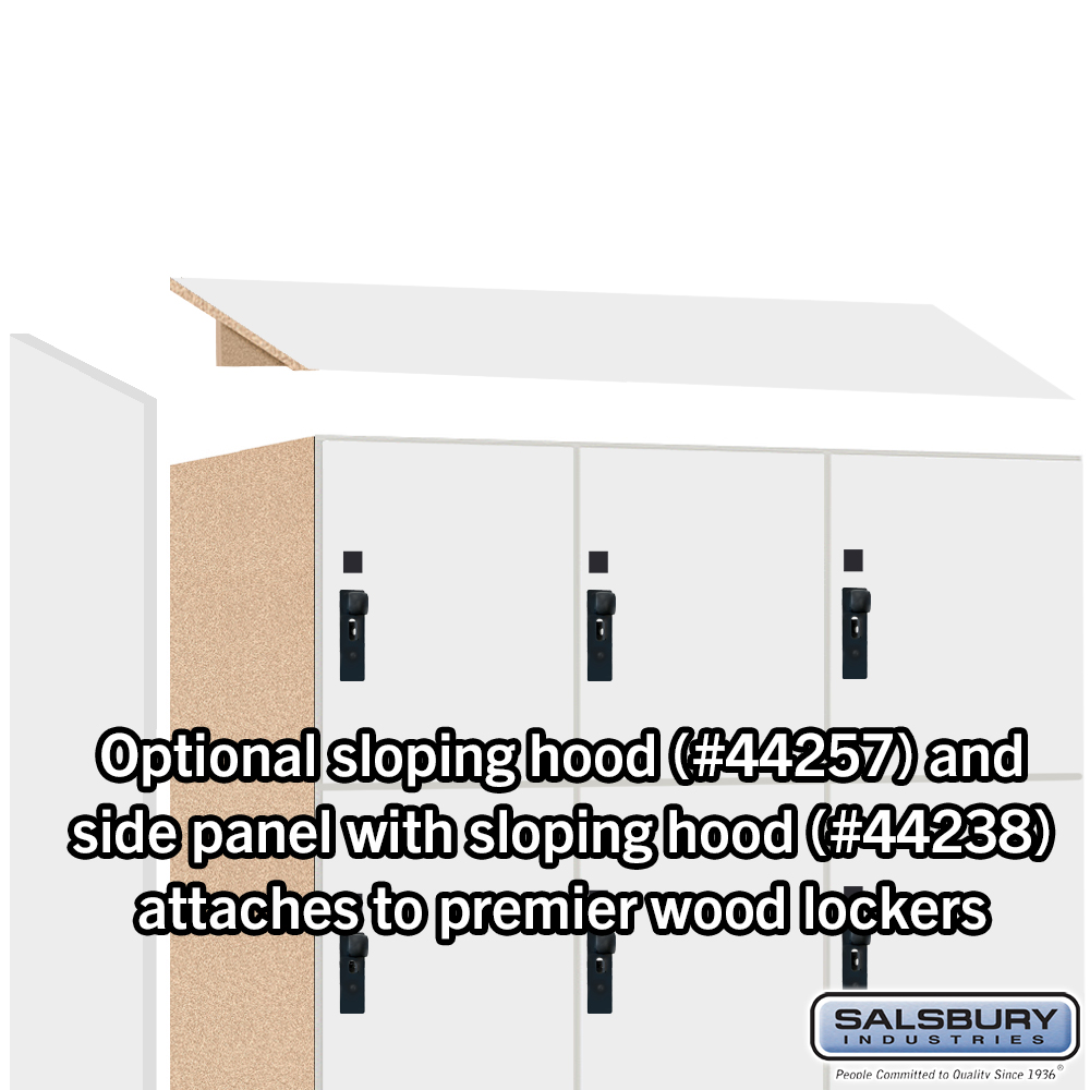 15" Wide Premier Wood Locker - Four Tier - 3 Wide - 6 Feet High - 24 ...