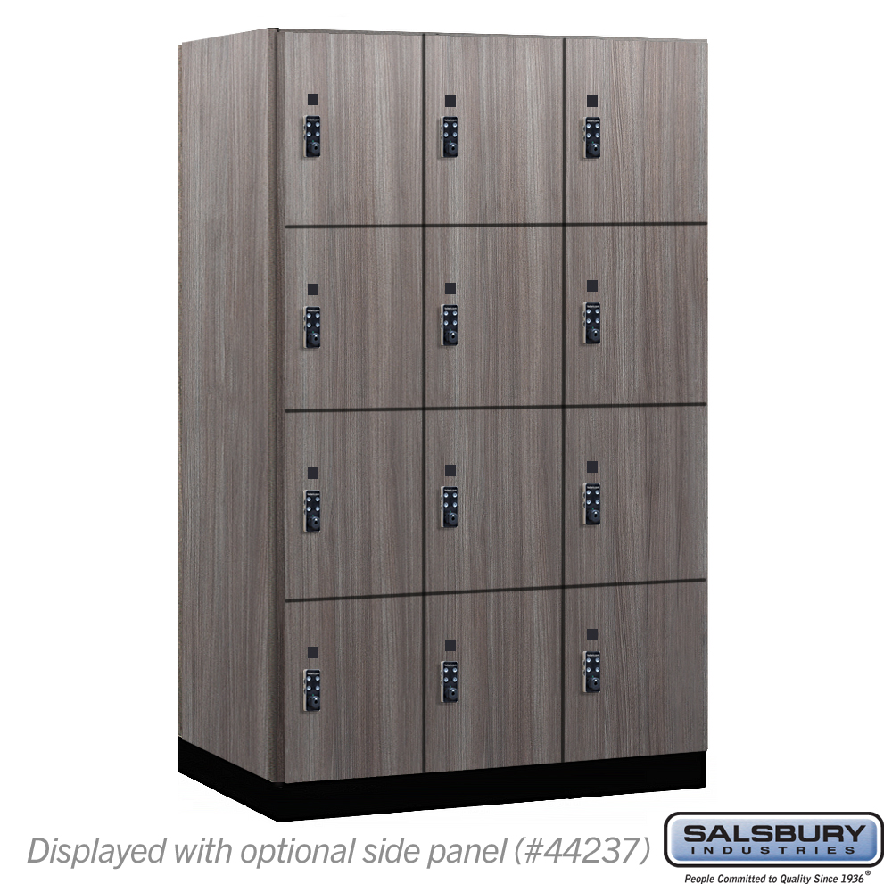 15" Wide Premier Wood Locker - Four Tier - 3 Wide - 6 Feet High - 24 ...