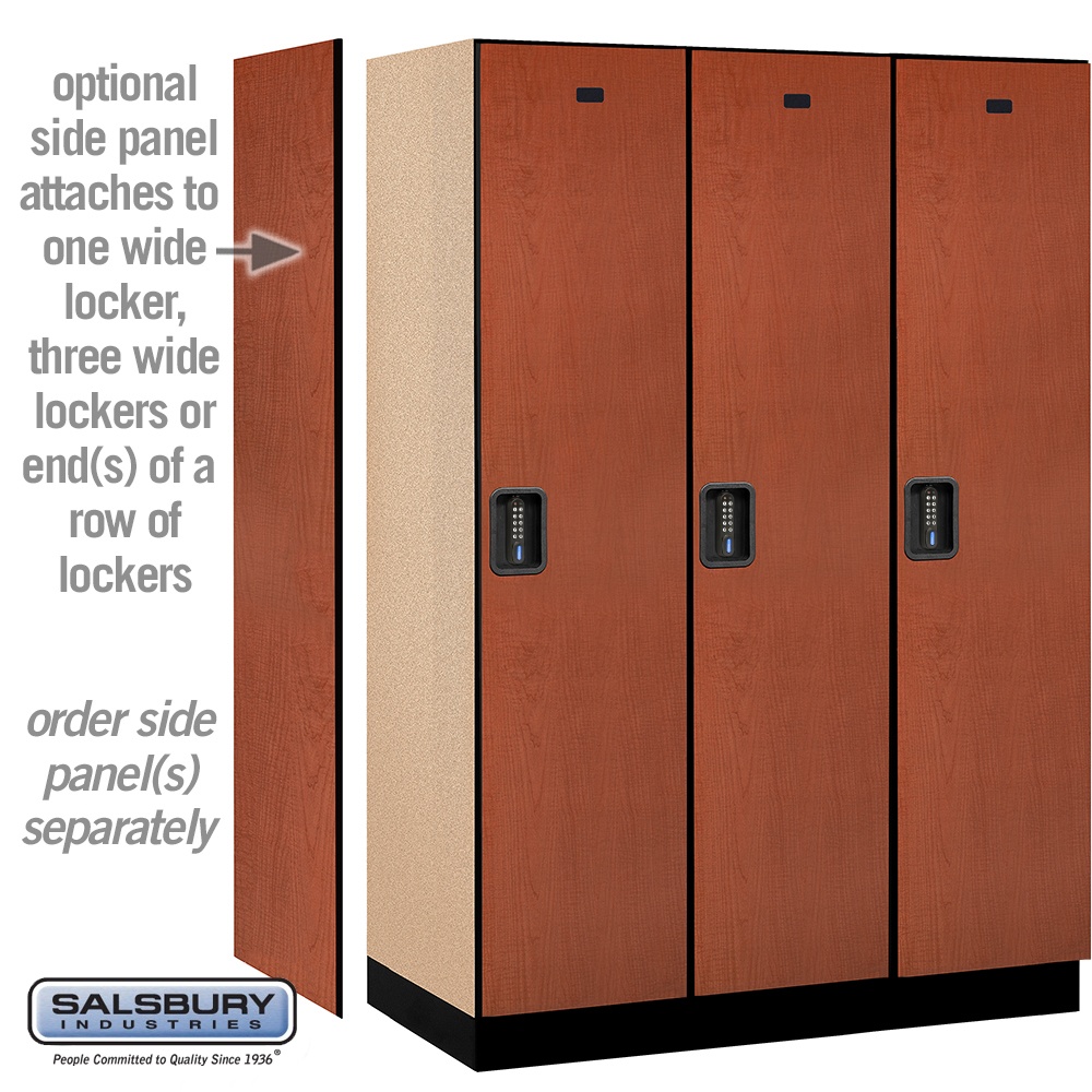 18" Wide Single Tier Designer Wood Locker - 3 Wide - 6 Feet High - 21 ...