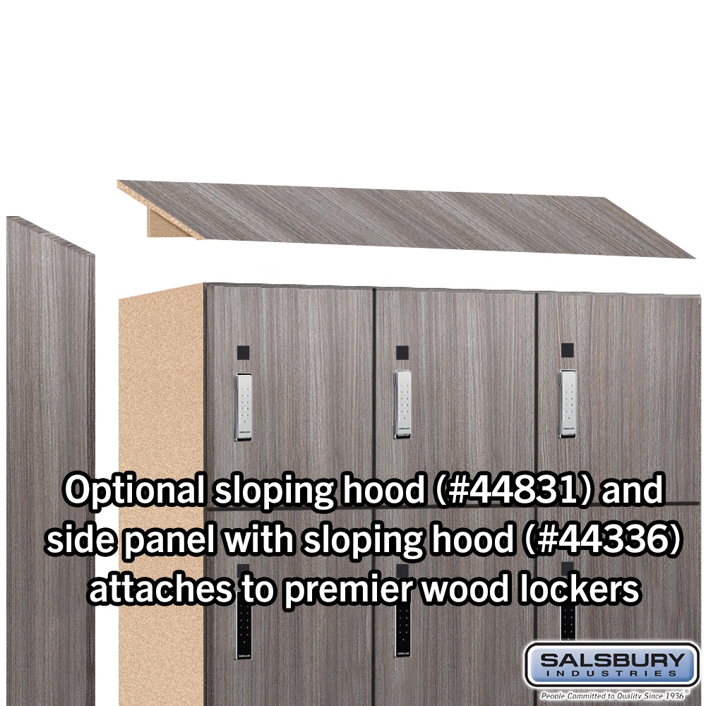 18" Wide Premier Wood Locker-Four Tier-3 Wide-6 Feet High-21" Deep ...