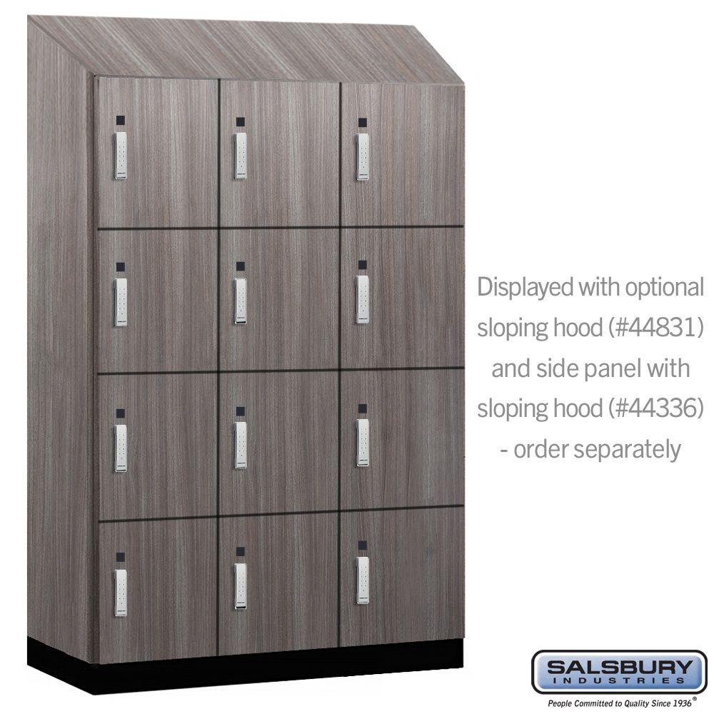18" Wide Premier Wood Locker-Four Tier-3 Wide-6 Feet High-21" Deep ...