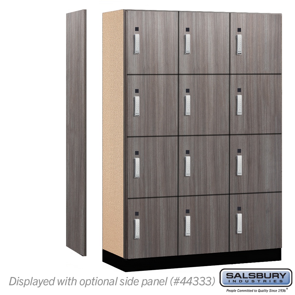 18" Wide Premier Wood Locker-Four Tier-3 Wide-6 Feet High-18" Deep ...