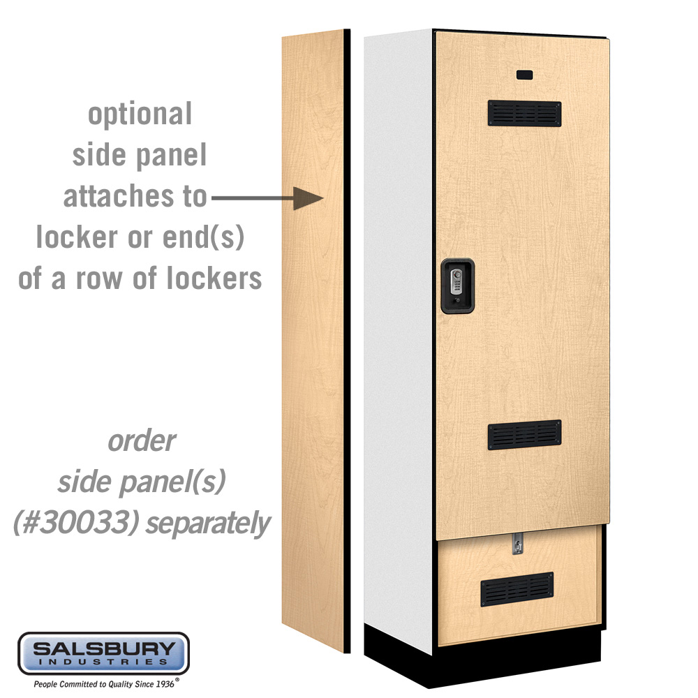 24" Wide Designer Wood Gear Locker - 6 Feet High - 18 Inches Deep ...