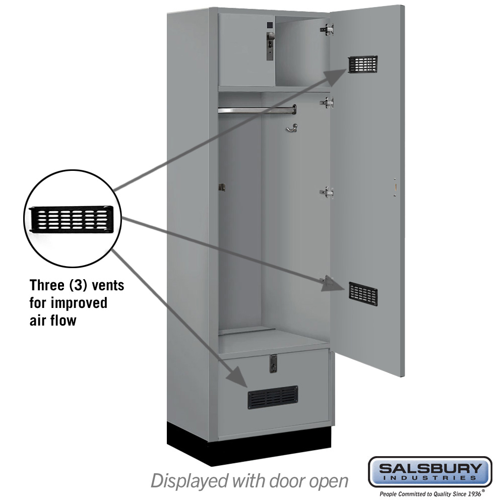 24" Wide Premier Wood Gear Locker - 6 Feet High - 18 Inches Deep ...