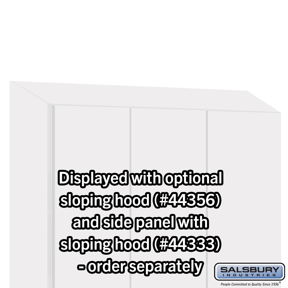 Sloping Hood - for 12 Inches Wide - 18 Inch Deep Premier Wood Locker ...