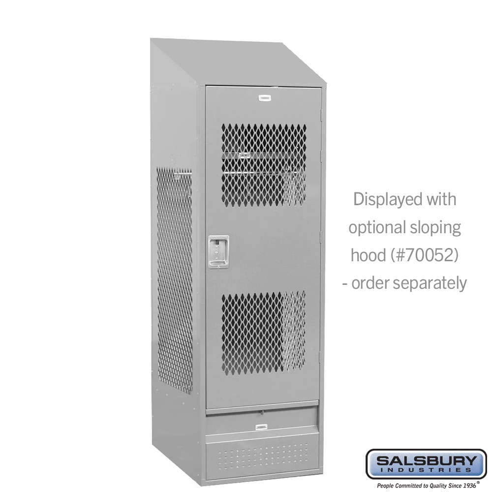 24" Wide Vented Gear Metal Locker - 6 Feet High - 24 Inches Deep - Gray ...
