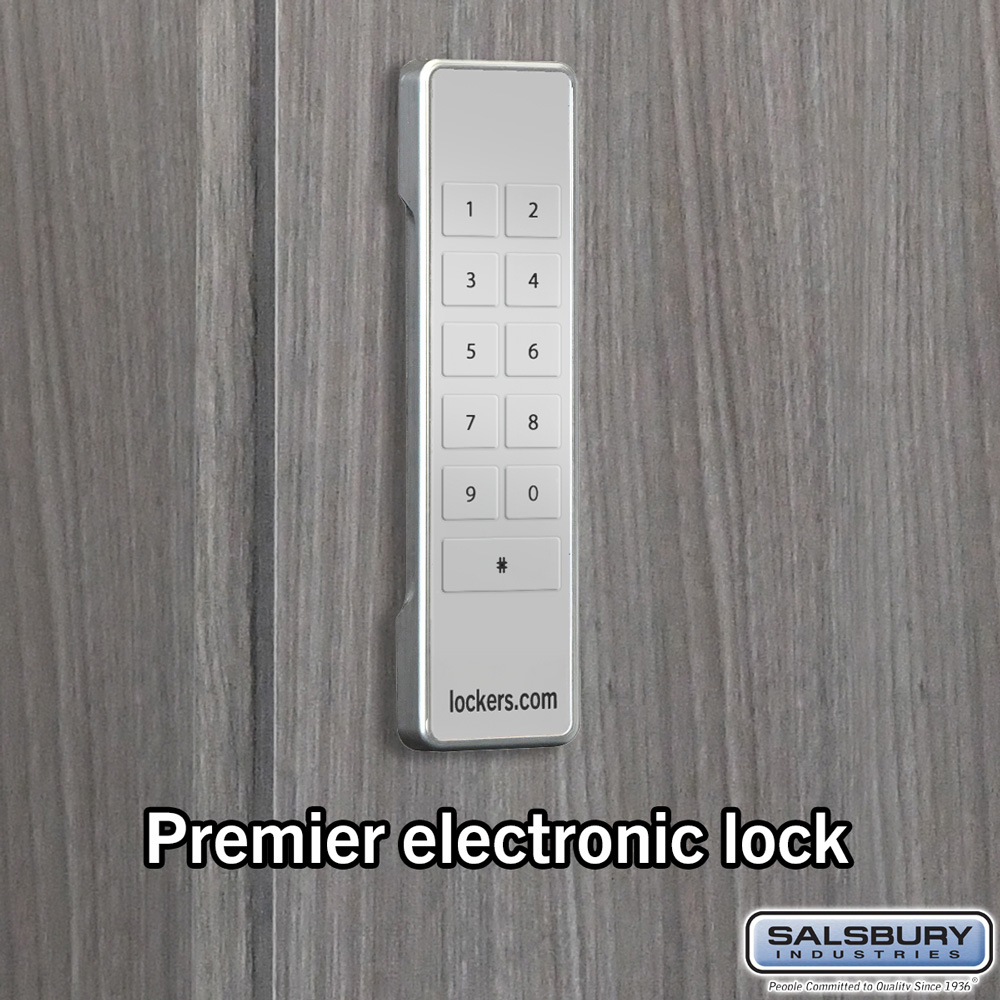 15" Wide Premier Wood Locker-Double Tier-3 Wide-6 Feet High-18" Deep ...