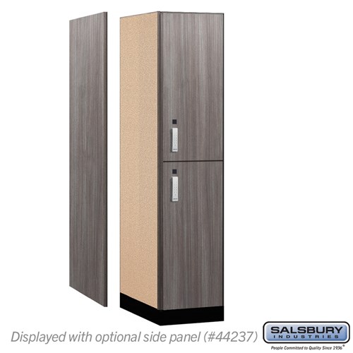 18" Wide Premier Wood Locker-Double Tier-1 Wide-6 Feet High-24" Deep ...