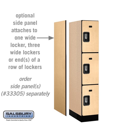 12" Wide Triple Tier Designer Wood Locker - 1 Wide - 5 Feet High - 21 ...