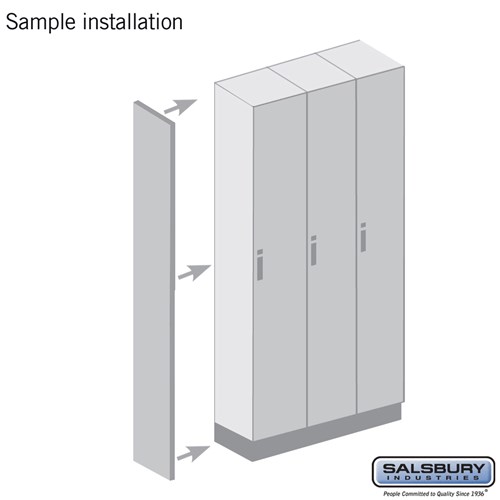 Side Panel - for 18 Inch Deep Premier Wood Locker - without Sloping ...