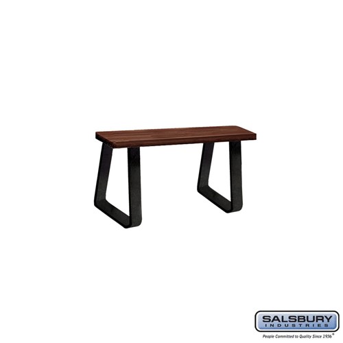 Wood Locker Bench - 36 Inches - 9.5 Inches Deep - Dark Finish - Free ...