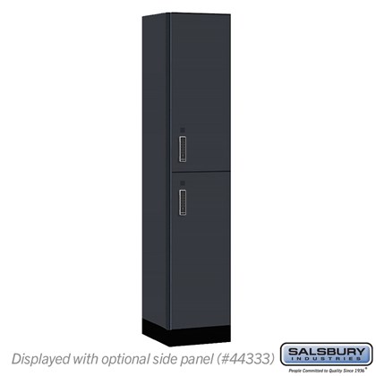 15" Wide Double Tier Premier Wood Lockers | Lockers.com