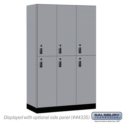 15" Wide Double Tier Premier Wood Lockers | Lockers.com