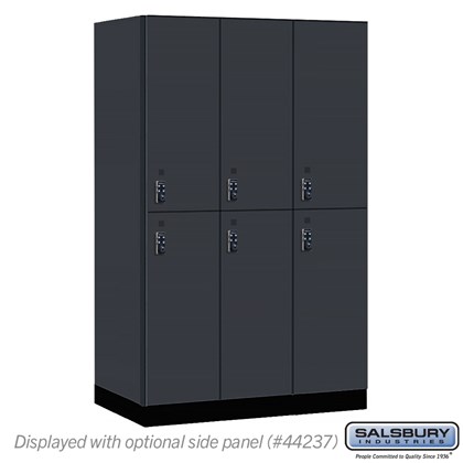 Employee 15" Wide Double Tier Premier Wood Lockers | Lockers.com