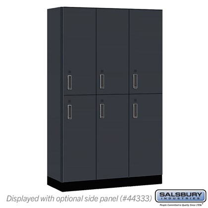 15" Wide Double Tier Premier Wood Lockers | Lockers.com