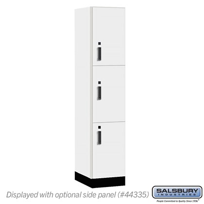 15" Wide Triple Tier Premier Wood Lockers | Lockers.com