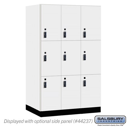 Employee 15" Wide Triple Tier Premier Wood Lockers | Lockers.com