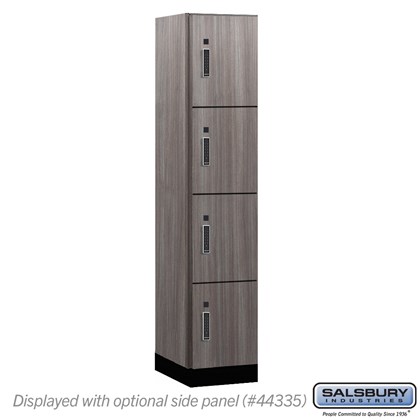 15" Wide Four Tier Premier Wood Lockers | Lockers.com