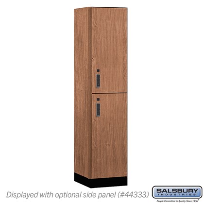 18" Wide Double Tier Premier Wood Lockers | Lockers.com