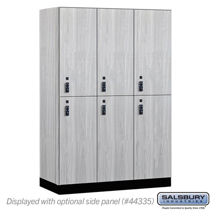 18" Wide Double Tier Premier Wood Lockers | Lockers.com