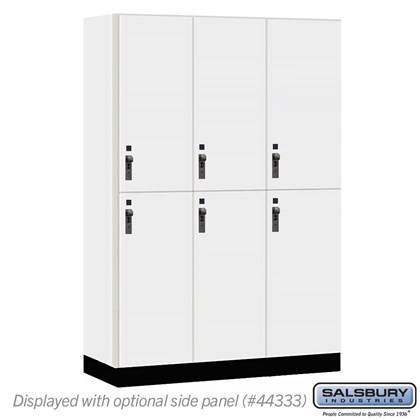 18" Wide Double Tier Premier Wood Lockers | Lockers.com