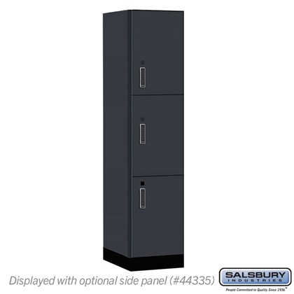 18" Wide Triple Tier Premier Wood Lockers | Lockers.com
