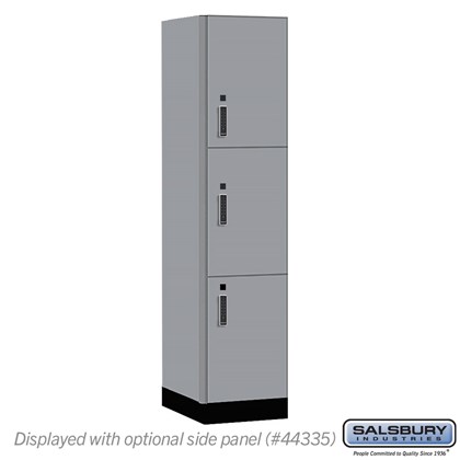 18" Wide Triple Tier Premier Wood Lockers | Lockers.com