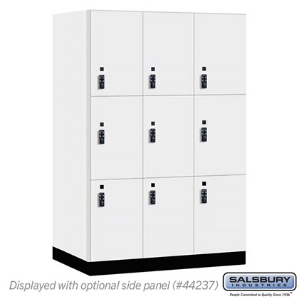 Spa and Salon 18" Wide Triple Tier Premier Wood Lockers | Lockers.com