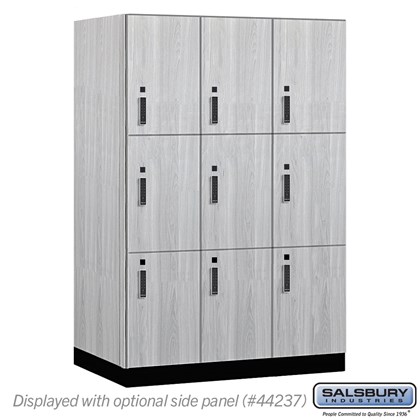 Spa and Salon 18" Wide Triple Tier Premier Wood Lockers | Lockers.com