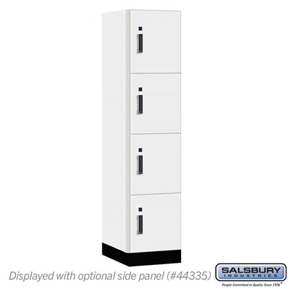 18" Wide Four Tier Premier Wood Lockers | Lockers.com