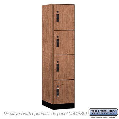 18" Wide Four Tier Premier Wood Lockers | Lockers.com